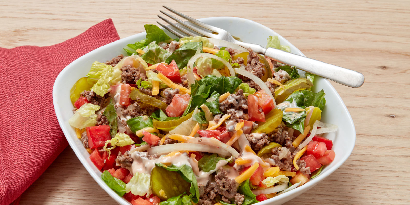 Burger Salad With The Works